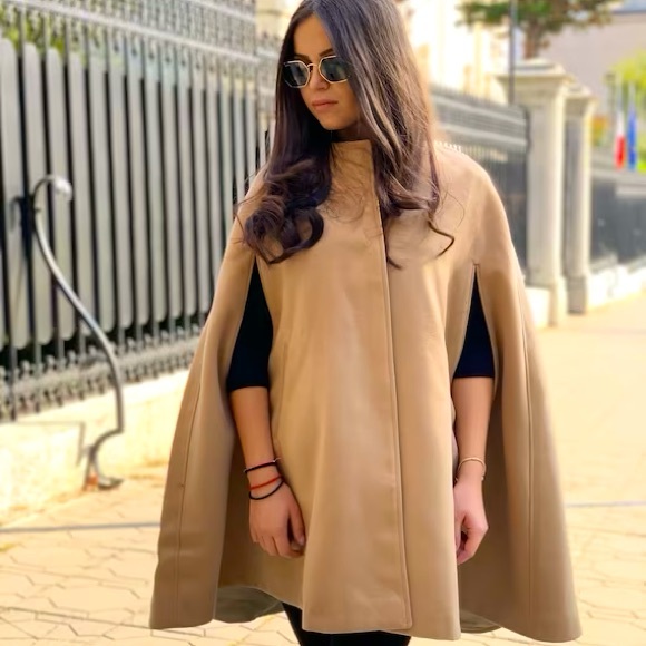 Calvin Klein | Jackets & Coats | Luxurious Calvin Klein Camel Cape ...